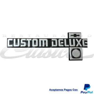 EMBLEMA TABLERO CHEVROLET CUSTOM DELUXE – Restaurando Clásicos